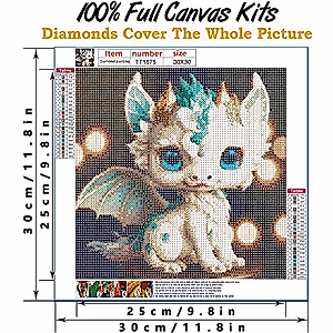 JFYHAB Zodiac Diamond Painting Kits for Adults, Full Drill Chinese Zodiac Diamond Art for Beginners, Round 5D Dragon Paint with Diamonds Pictures Gem Art Painting Kits DIY Adult Crafts Kits 12x12inch