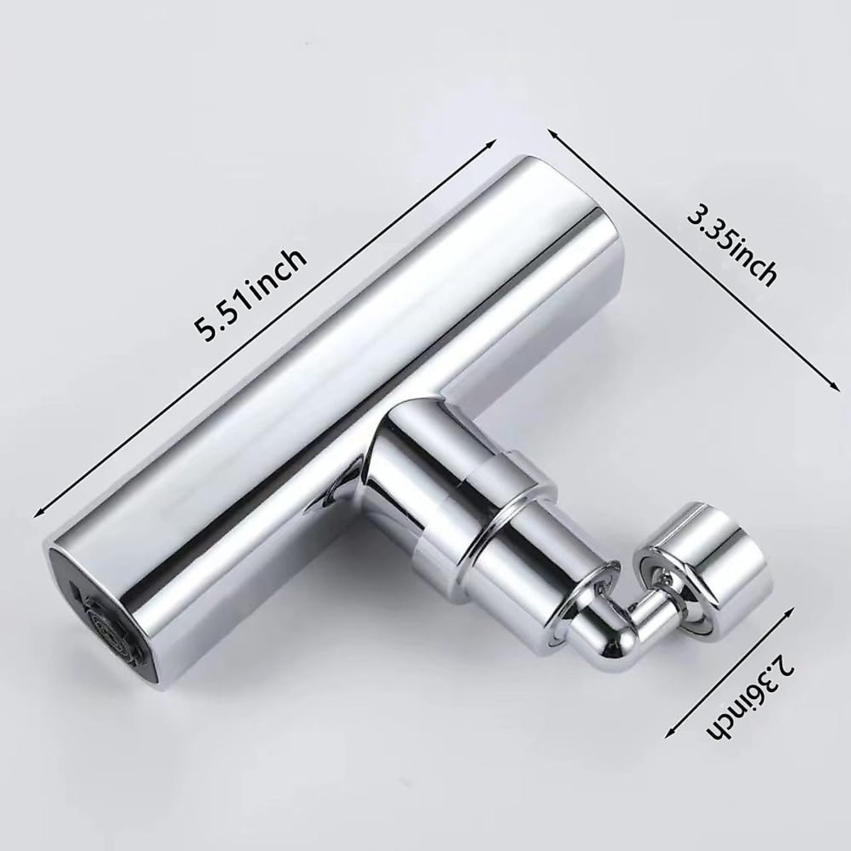 Toega 360°Swivel Faucet Extender, Copper faucet aerator,faucet extender, Kitchen Rotating Extension Filter with 4 Mode Splash