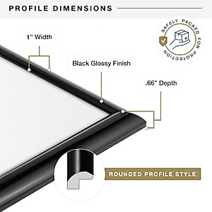 MCS Trendsetter Poster Frame, Black, 24 x 36 in, Single