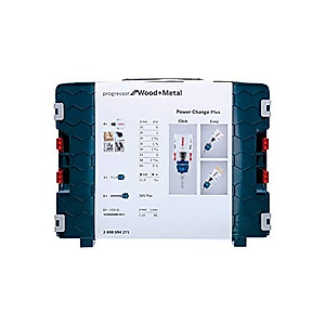 Bosch Professional 2608594271 11-Piece Hole Saw Progressor for Wood & Metal Set (in L-Boxx, Drill Accessories), Colour, Size