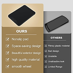 KEINE MARKE Kitchen countertop Sliding Tray: Coffee Machine Sliding Tray, Kitchen Appliance Tray | Save Space | Organize countertop Tray(10.3'' W × 15.4''D)