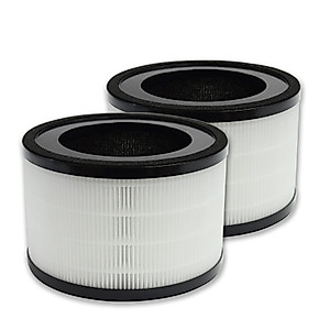 PUREBURG MAF-02 Replacement Filter Compatible with Miko IBUKI M Air Purifier,2-Pack H13 True HEPA 3-Stage Filtration Activated carbon Air Clean Dust VOCs Odor PM2.5 Smoke