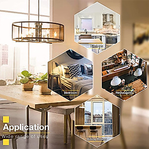 E12 Long Tubular Light Bulbs,6W Led Edison Bulbs Soft White 3000K,750lm,7.3Inch,75Watt Candelabra Incandescent Bulbs Equivalent Vintage LED Filament Edison Candle Bulbs,6Pack.