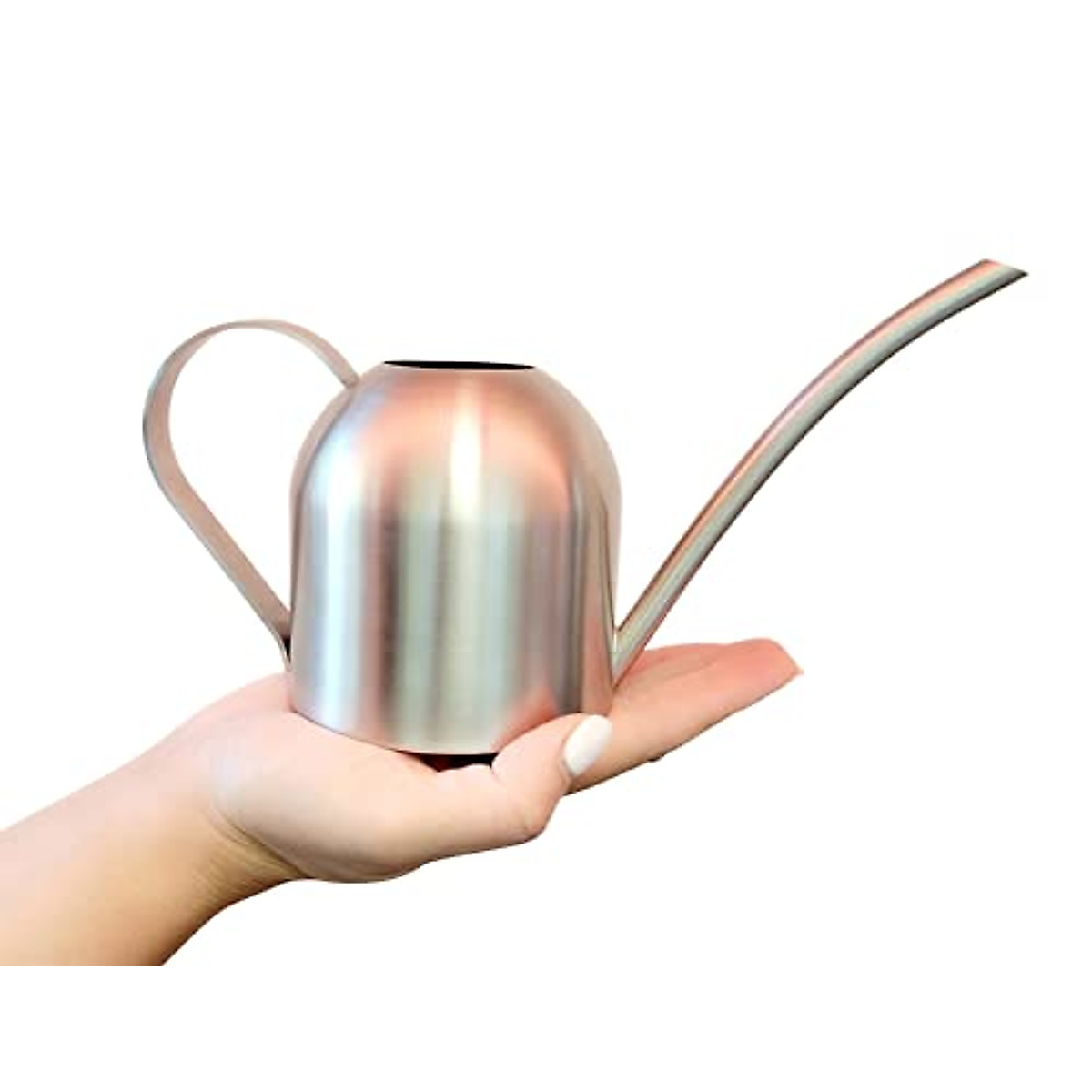 Itza 15 oz. Small Stainless Steel Metal Watering Can for Indoor, Outdoor Houseplants, Mini Watering Tool for Your Bonsai, Succulent & Orchid Plant Garden