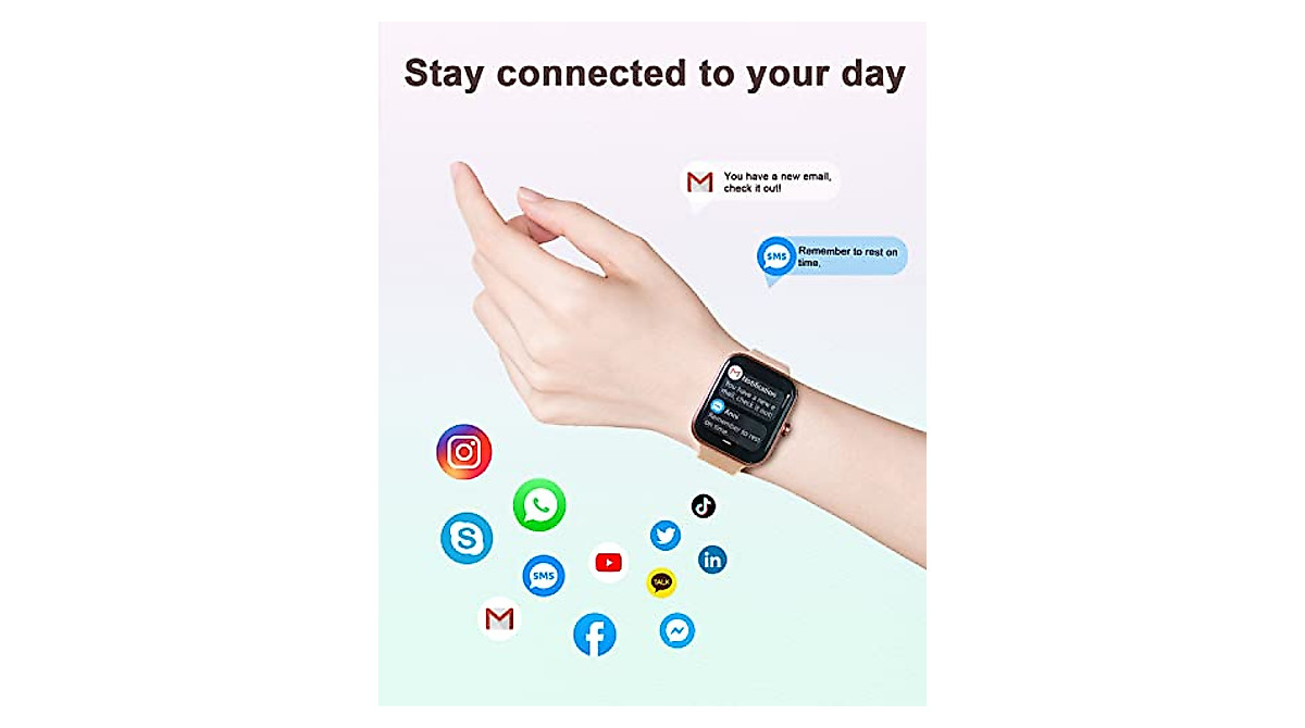aeac Smart Watch for Women & Men - Fitness Tracker & Heart Rate Monitor