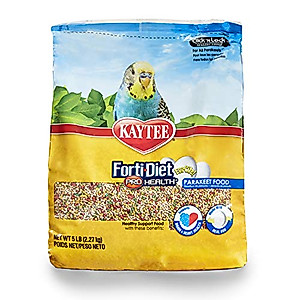 Kaytee Forti-Diet Egg-Cite Parakeet Pet Bird Food, 5 Pound