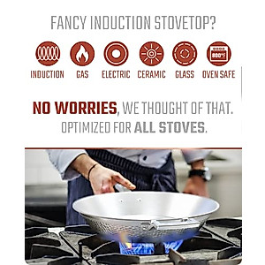 Dalstrong Stock Pot - 8 Quart - The Avalon Series - 5-Ply Copper Core Cookware - Cooking Pot - Hammered Finish Sauce Pot - Premium Silver Pots and Pans - Dutch Oven Pot with Lid & Pot Protector