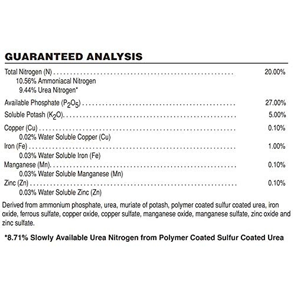 The Andersons Premium New Lawn Starter 20-27-5 Fertilizer - Covers up to 5,000 sq ft (18 lb)