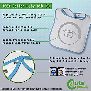 Toddler & Baby Bibs Burp Cloths Hand Picked for Earth by My Great Grandpa in Heaven Grandfather Cotton Items Girl Boy from Ac White Blue Design Only