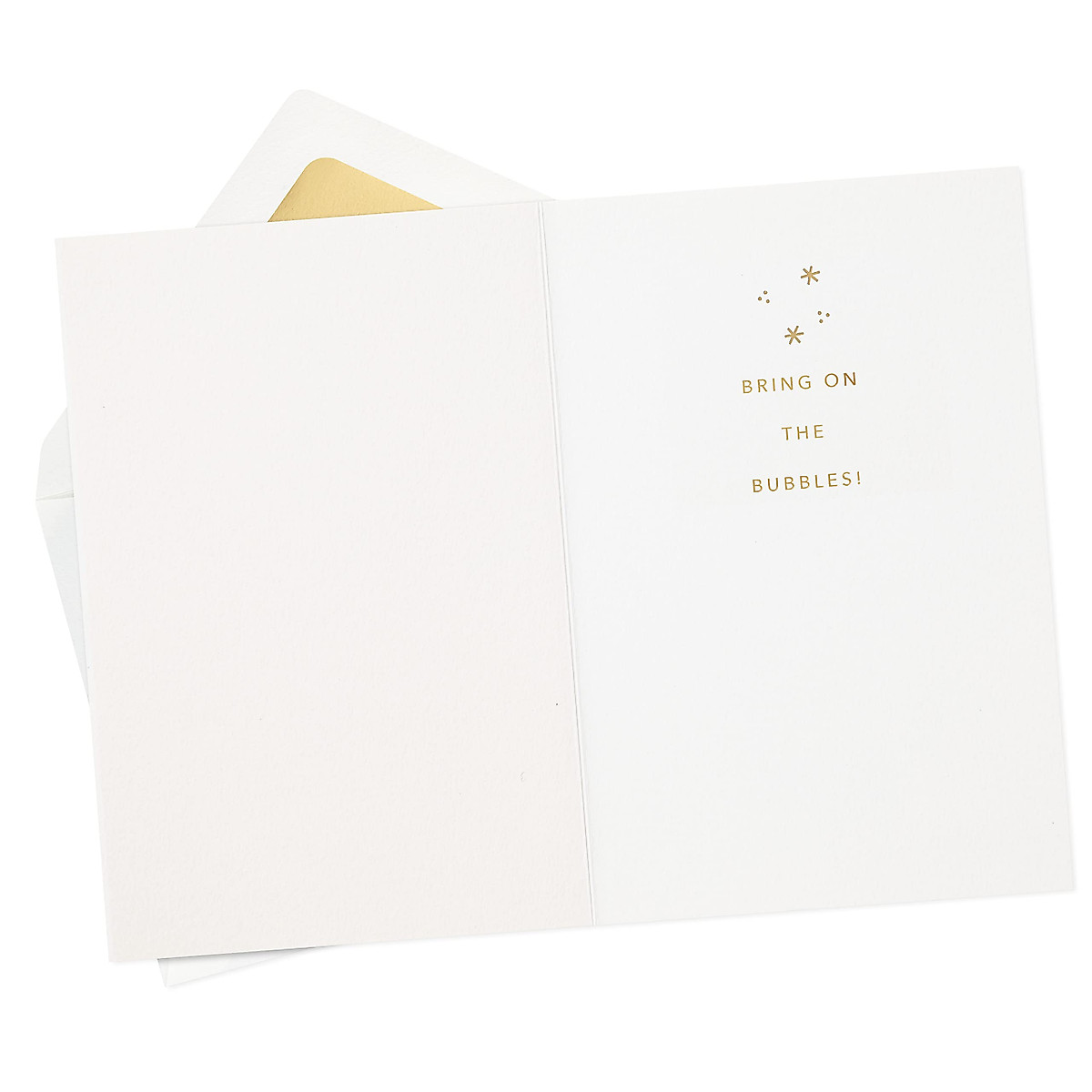 Hallmark Signature Congratulations Card for Graduation (Champagne)