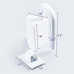 2Pcs Door Stoppers, Flexible Door Stop Hanger on Hinge, Keep Door Opening, Avoid Crushing Baby's Finger or Lock Baby Inside, Suitable for 9mm Door Seam, Do Not Cause Wood Door Wear and Tear