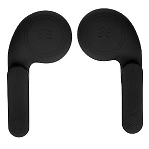Replacement VR Silicone Earmuffs, Durable Silicone Earmuffs for Quest 2(Black)