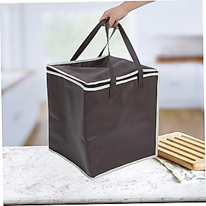 Anneome Crock Insulated Bag Pizza Carrier Bag Insulated Picnic Bag Grocery Tote Pizza Bag Insulated Lunch Bag Catering Bag Transport Bag Grocery Shopping Bags Insulated Coffee Cloth