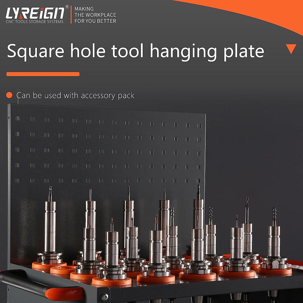 LYREIGN CNC Machine Tools Trolley for Storehouse Factory Garage, CNC Tool Milling Cutter Transfer Cart, Utility Carts Tool Organizers Storage Rack