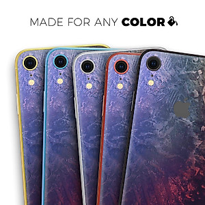 Design Skinz Abstract Fire & Ice V8 Protective Vinyl Decal Wrap Skin Cover Compatible with The Apple iPhone XR (Screen Trim & Back Glass Skin)