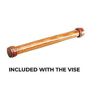 Groz 7-inch Woodworking Front Vise | Cast Iron Body and Socket | Quality Wood Handle | Exceptionally Sturdy | Perfect for Professional Craftsmen and Woodwork Studios (39020)