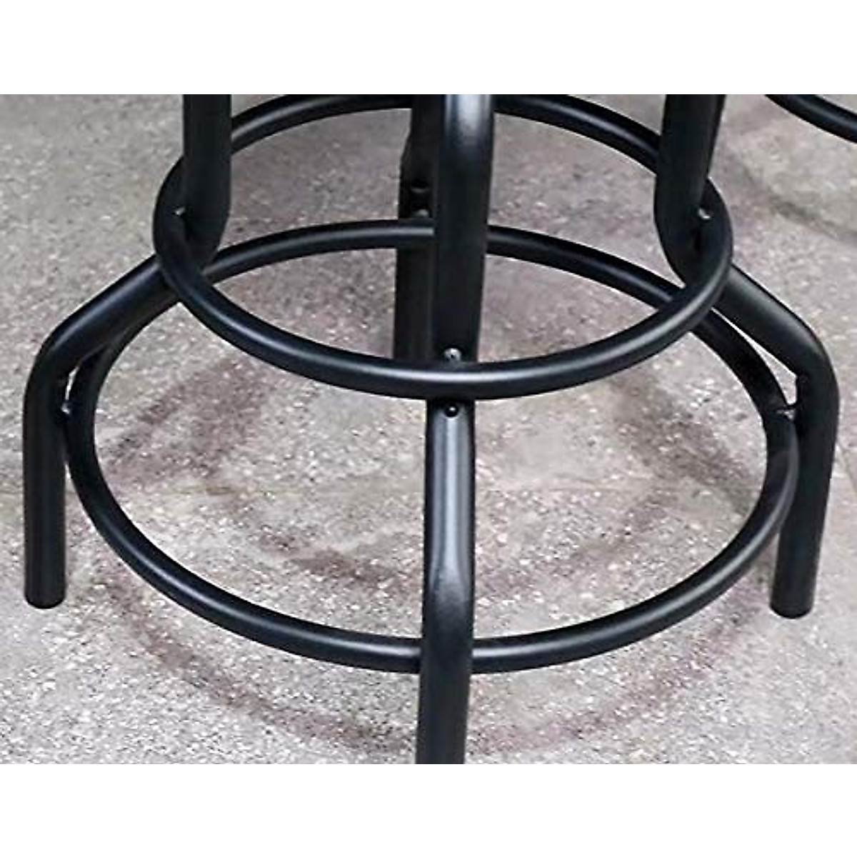 LOKKHAN Adjustable Swivel Kitchen Counter Stool with Backs-20.47"-25.59" Tall Rustic Farmhouse Industrial Bar Stools Set of 2 Breakfast Dining Cafe Stool,Welded Legs Black Metal Wooden Seat