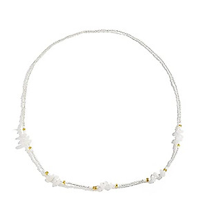 African Opal Beads Waist Chain Elastic Seed Beads Belly Body Chain Summer Beach Waist Jewelry Beads Bracelet Beads Anklet Body Accessories for Women (Color 3)