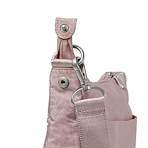 Baggallini womens Modern Everywhere Slim Crossbody, Blush Shimmer, One Size US