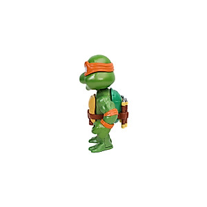 Jada Toys Teenage Mutant Ninja Turtles 4 Michelangelo Die-cast Figure, Toys for Kids and Adults, Orange, 31848