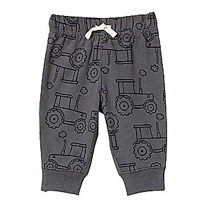 Carter's Boys 4-Piece Bodysuit & Pant Set, Tractor (12 Months)