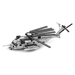 CHUO Military Army Airplane Building Bricks, MOC-127265 CH-53E Super Stallion Military Helicopter Building Blocks, 1/35 MOC Aircraft Model Plane Toy (2192 PCS)
