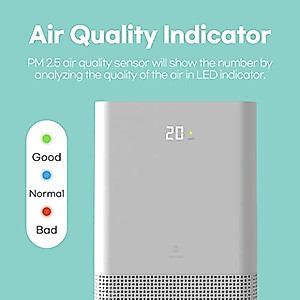 IMUNSEN M-001W Air Purifier with Cypress Wood Filter, H13 True HEPA Filter, 100% Ozone Free, Cyclone Mode, Auto Sleep Mode, Made in Korea - White