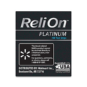 Relion Test Strips- Platinum 50 Count Testing Blood Glucose (Pack of 3), Boxed by Fusion Shop Store