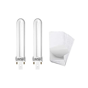 2 Pack 9W 21050 Replacement Bulbs & 12 Pack Refills Glue Cards Compatible with DynaTrap DT3009 DT3019 DT3039 Indoor Insect Mosquito Trap