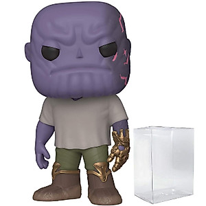 Funko Pop! Marvel: Avengers Endgame - Casual Thanos in The Garden Vinyl Figure (Bundled with Compatible Pop Box Protector Case), Multicolor, 3.75 inches