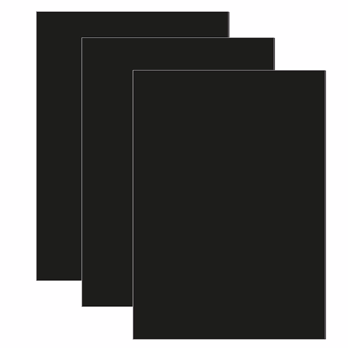 Briartw 3 Pcs A4 0.5mm Thick Single Sided Strong Magnetic Sheets Flexible Rubber Sheets for Metal Dies Storage and Organize Scrapbooking Tool Craft Supplies Rubber Magnetic Sheets Set