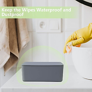 3 Pack Wipes Dispenser Baby Wipe Dispenser Holder Case Baby Wipes Container Box Diaper Wipe Holders Non-Slip for Desk Office Dorm Kitchen Washroom