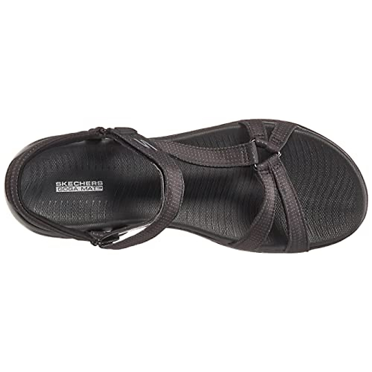 Skechers womens On-the-go 600 - Brilliancy Sport Sandal, Black, 10 US