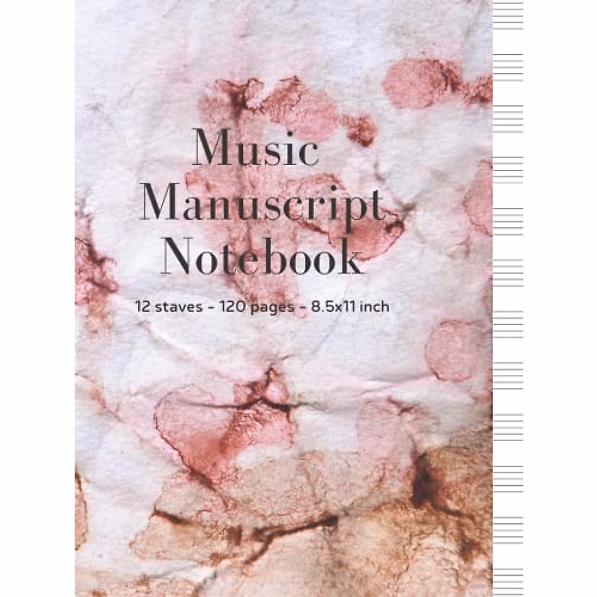 Music Manuscript Notebook – 12 staves: Composition Notebook For Kids |Manuscript Paper With 12 Staves For Beginners and Intermediate |Gift For Musical ... Musician, Music Producer, writer supplies|