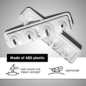 KLEARSTAND Marine RV Wine Glass Holder, White, Easy Install, Made in USA (1 rack)