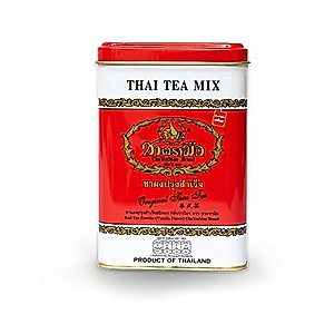 Number-One Brand Original Thai Tea Mix Red Label, 4g x 50 Tea Bags