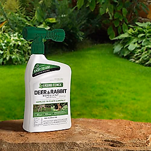 Liquid Fence Deer And Rabbit Repellent Concentrate 32 Ounces, Hose-End Sprayer