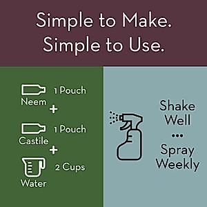 Emily's Naturals Neem Oil for Plants | Spray Kit Makes 48oz | for Outdoor Garden and Indoor House Plants | Safe and Biodegradable