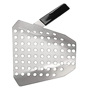 French Fry Scooper, Ergonomic Design Single Handle Safe Popcorn Scoop with Holes for Filling Bag for Movie Theater