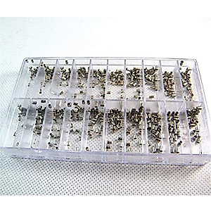 Tool Parts 1 Box Mixed Size Watch Crown Tubes Pipes Set Assortment Repair Tools Part for Watchmaker