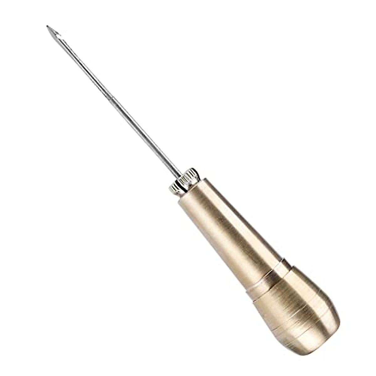 3 Needles Copper Handle Sewing Awl, Leather Shoe Repair Tool, Good Choice for Sewing and Repairing Leather, Shoes, Bags