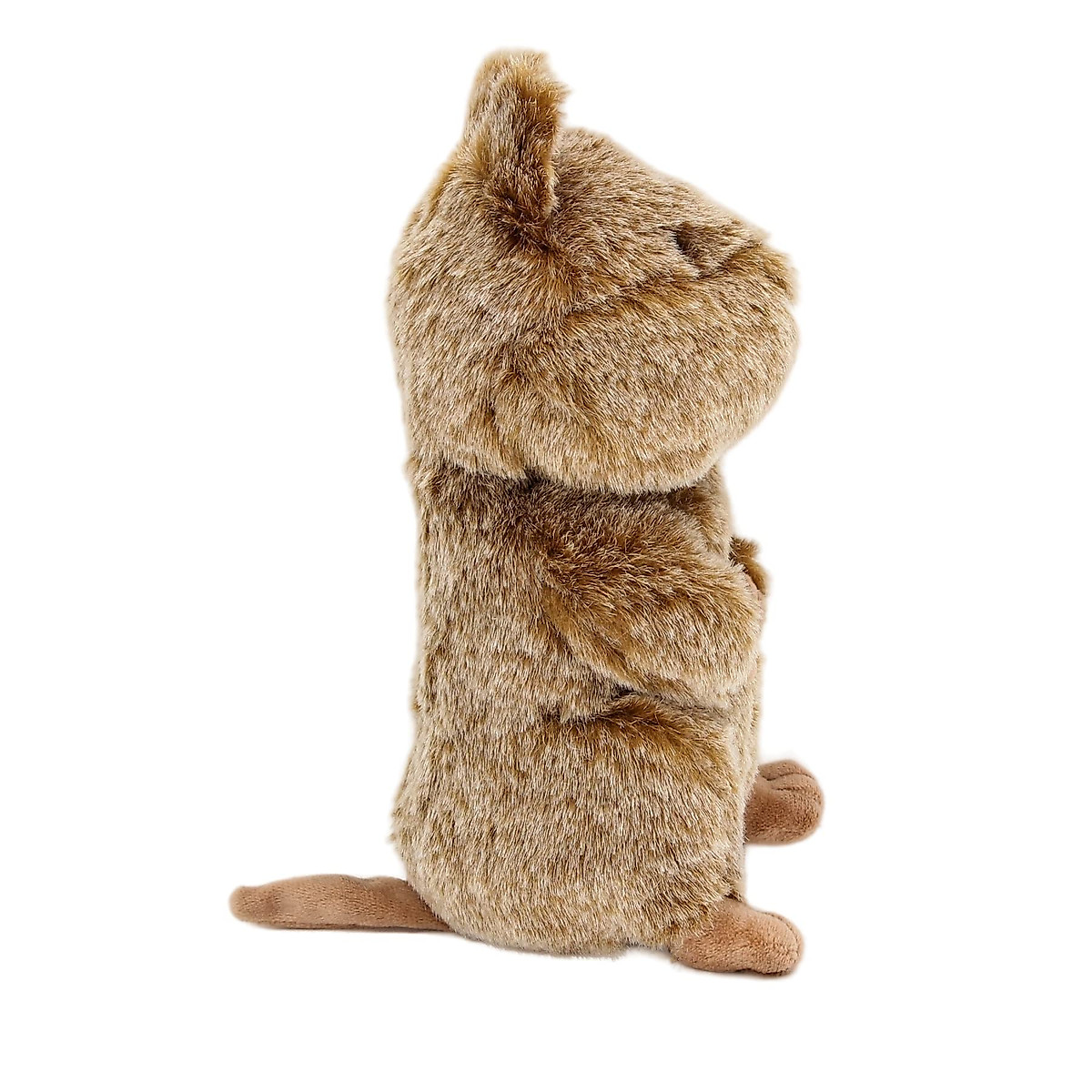 Whrigud Kawaii Quokka Kangaroo Plush Stuffed Animal Lifelike Short Tail Kangaroo Plushie Pillow Plush Toy Soft Stuffed Squirrel Pillows for Kids Gifts Home Decor 8.5'' (Quokka)