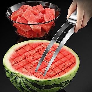 Shofilt Wtermelon Cutter Slicer Cut Watermelon Into Cubes Knife Melon Baller for Kitchen Gadgets Useful Cool Tool