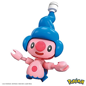 Mega Pokemon Mime Jr. Building Set with 24 Compatible Bricks and Pieces and Poke Ball, Toy Gift Set for Ages 6 and up