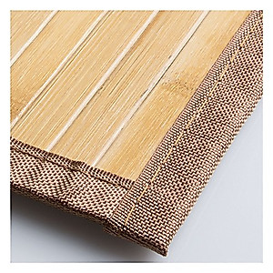 iDesign Bamboo Non-Skid Water-Resistant Floor Mat, The Formbu Collection – 24" x 72”, Natural Tan
