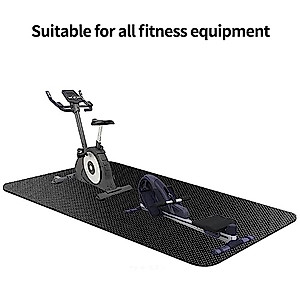Exercise Equipment Mat,Treadmill Mat, Exercise Bike Trainer Mat, Fitness Home Gym Mat, Elliptical Mat,Spin Bike Mat,Small And Large Exercise Mat,Workout Pads For Floor,Workout Matt For home Gym Carpet