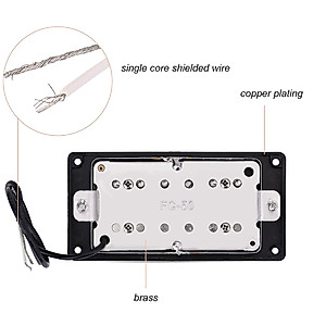 Neck Bridge Pickup Humbucker Guitar Pickup Set with Mounting Screws Guitars Accessory