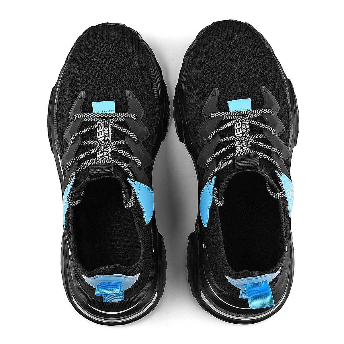 MATRUPLE Mens Fashion Sneakers High Top Casual Shoes Athletic Walking Mesh Comfortable Sports Shoe Black