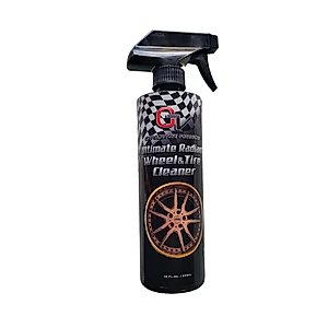 GV Corsa Detailing Products Ultimate Radiant Wheel Cleaner 16oz Spray, wheel polish, rim cleaner, cleans chrome rims, wheel shine, wheel cleaner