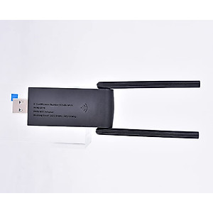 USB WiFi Adapter, Aigital 1300Mbps Dual Band Wi-Fi Dongle, USB 3.0 MU-MIMO Wireless Network Adapter with Antennas for Desktop PC Laptop, Compatible with Windows 11/10/8/7/Vista/XP & Mac OS X 10~11